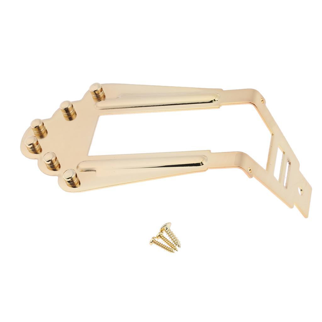 Aoanydony 6 String Guitar Tailpiece Bridge for Archtop Guitar ...