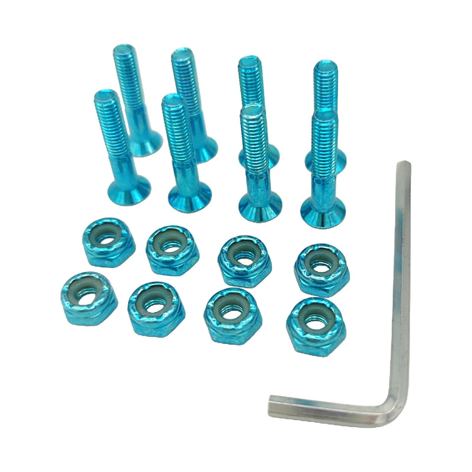 Aoanydony 8pcs Replacement Skateboard Hardware Set Longboard Screws ...