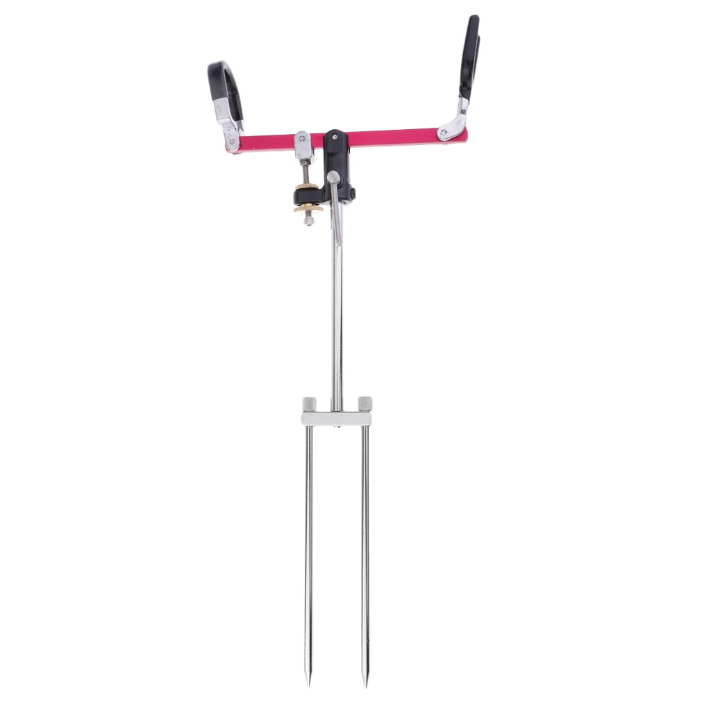 Aoanydony Grounded Fishing Rod Stand Bracket Foldable Pole Holder Rest ...