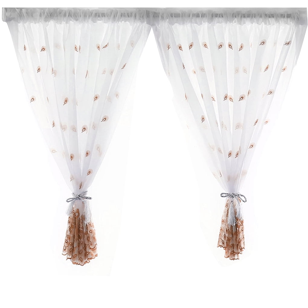 Aoanydony Window Sheer Curtains Rooms Decorations Valance Pendant Home ...
