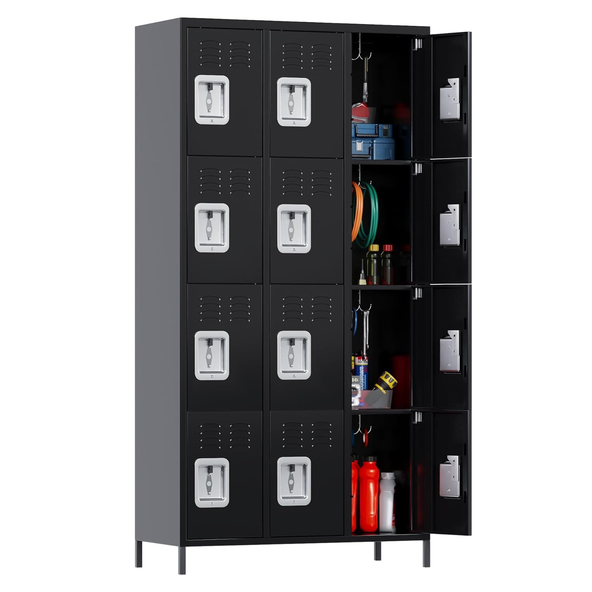 Aobabo 12 Doors Metal Storage Locker for Employees, Storage Locker for ...