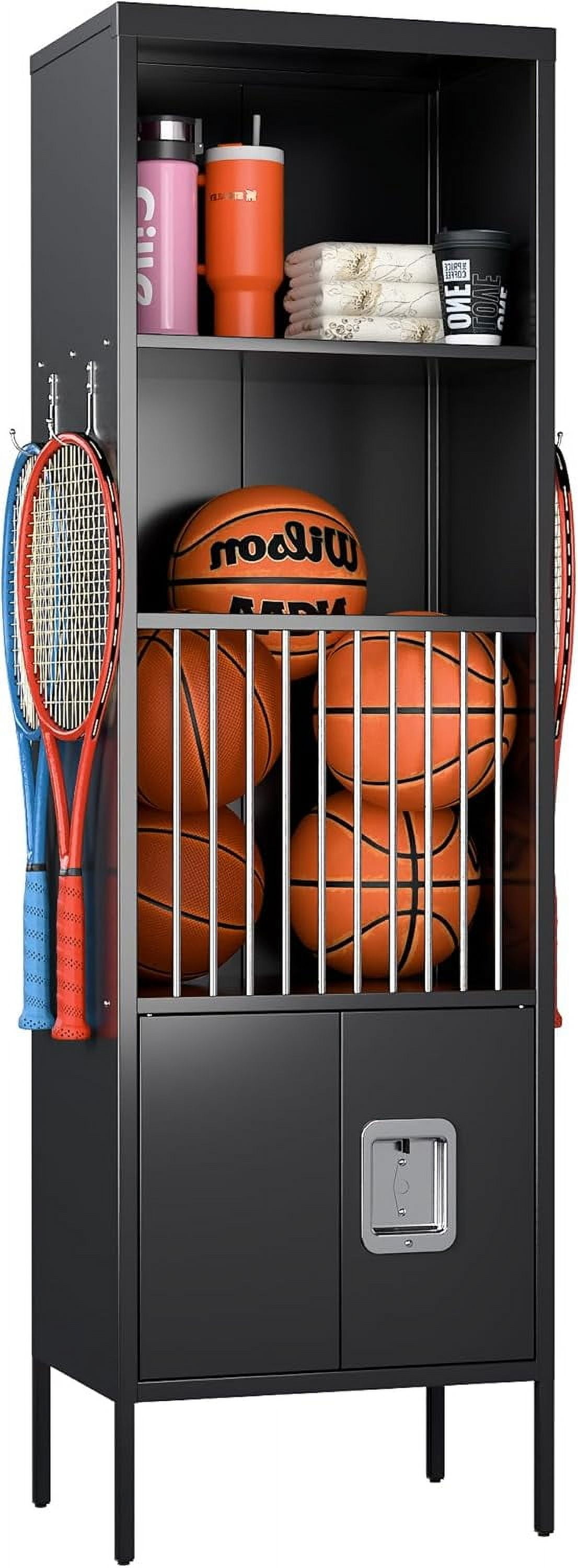 Aobabo 72" H Metal Storage Locker for Gym, for Stores Sports Gear ...