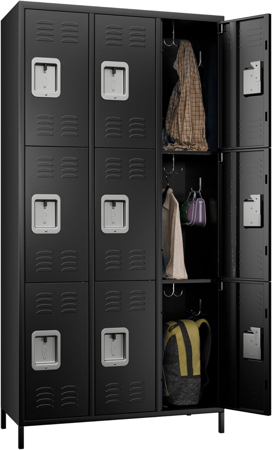 Aobabo 9 Doors Metal Storage Locker Cabinet for Employees, Storage ...