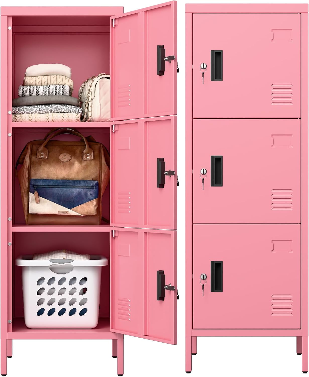 Aobabo Door Metal Storage Locker With Lock,Steel L,Aobabo Door Metal ...