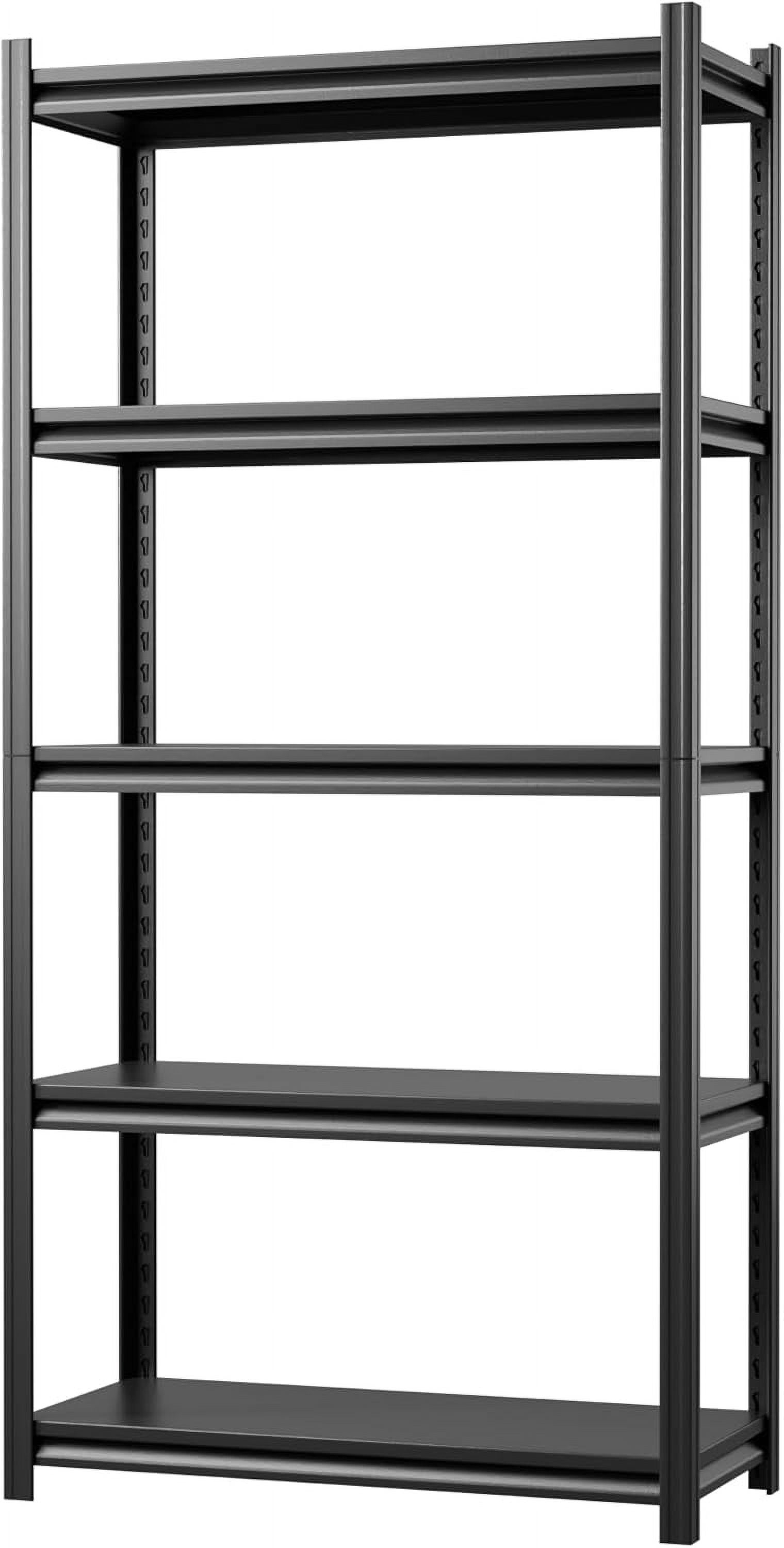 Aobabo Garage Shelving, 5 Tier Adjustable Metal Shelving, 72"×35"×16 ...
