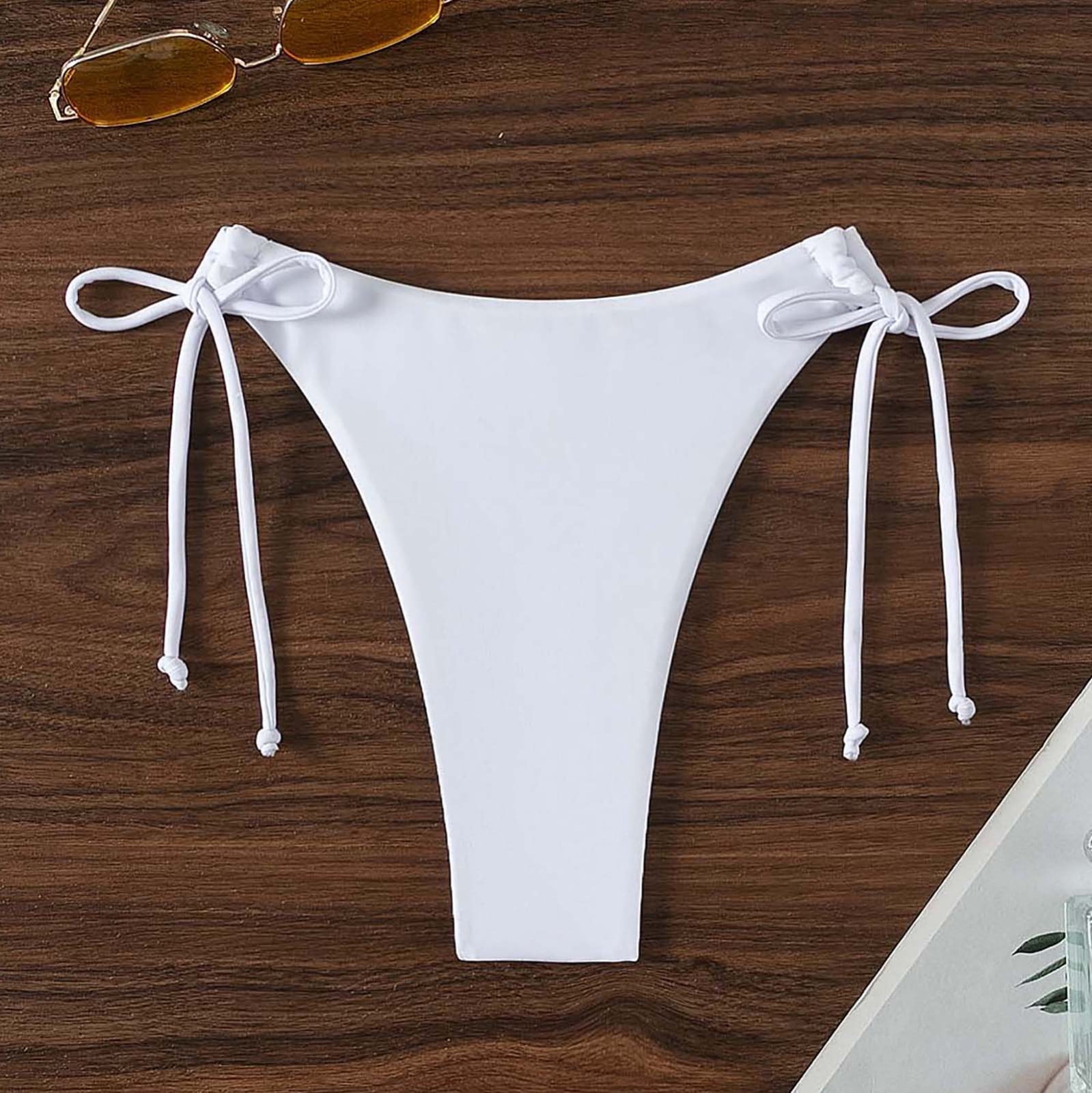 Aobny Bikinis Bathing Suit Thong Sexy Women Bikini Bottoms V-Strings ...