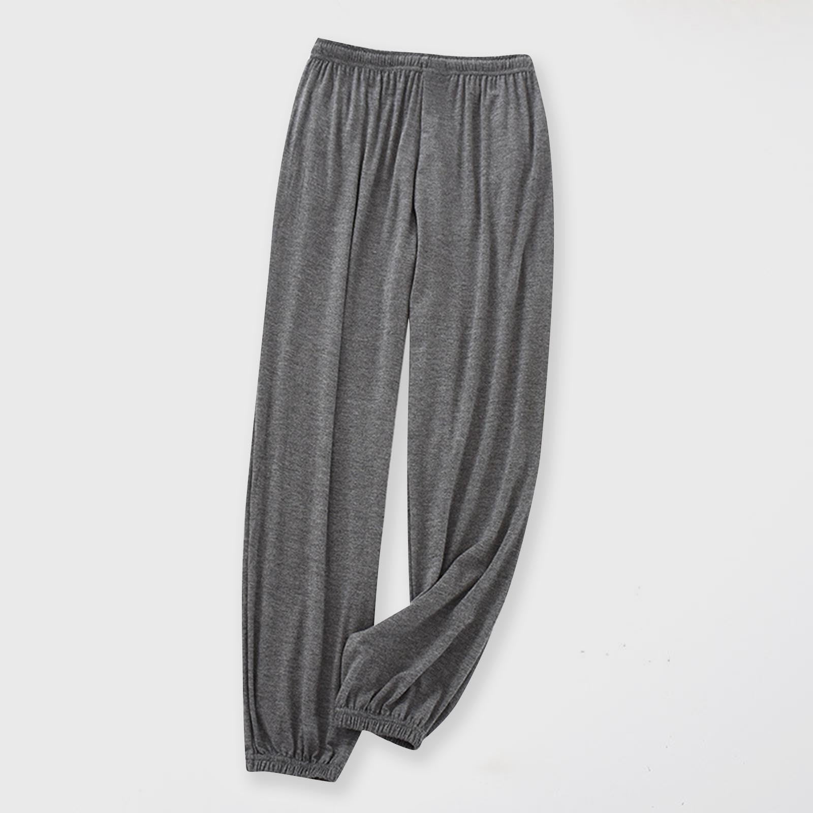 Aobny Bronze Casual Women's Pajamas Modal Plus Size Sleep Pants Long ...