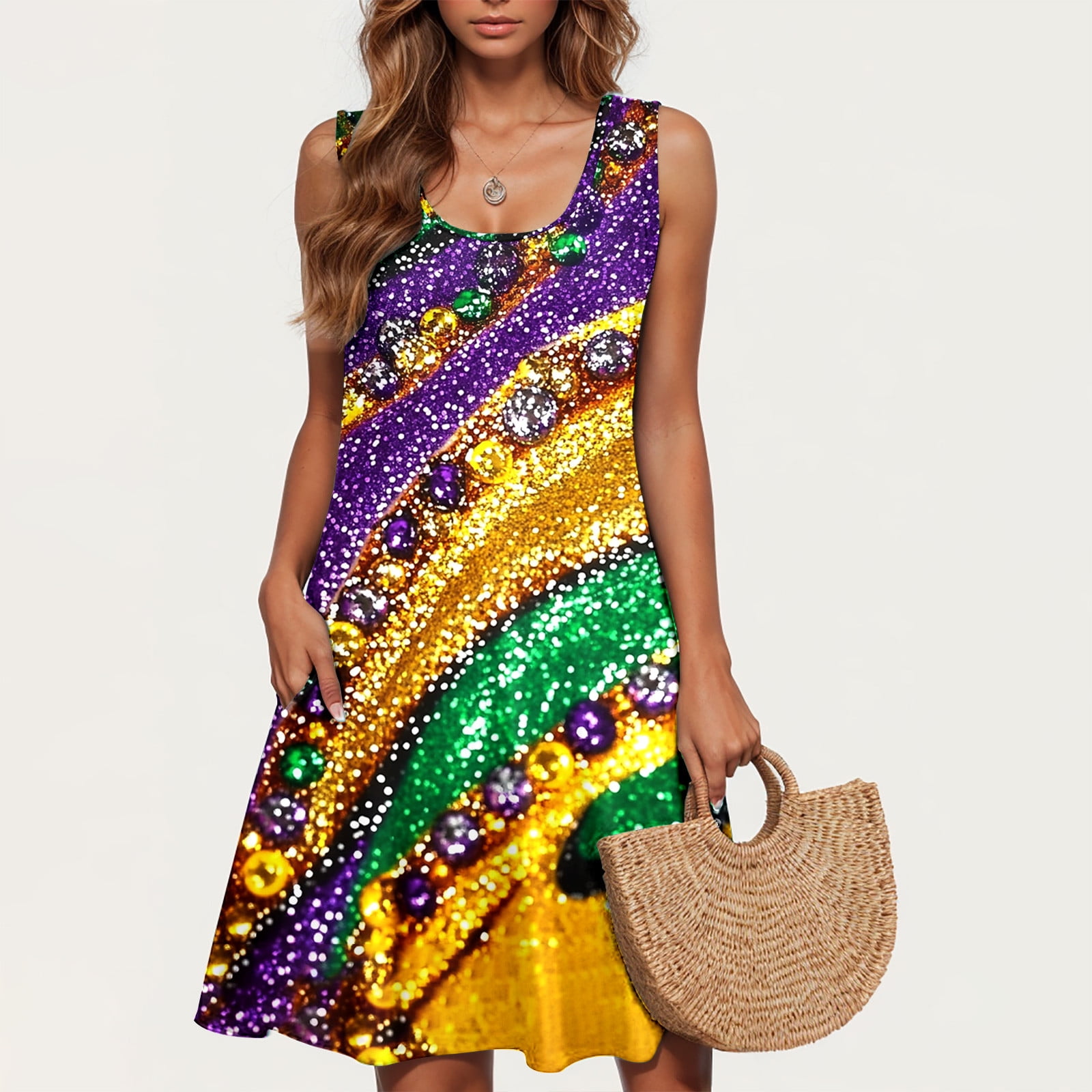 Aobny Colorful Cute Spring Dresses for Women Special Occasion Yellow ...