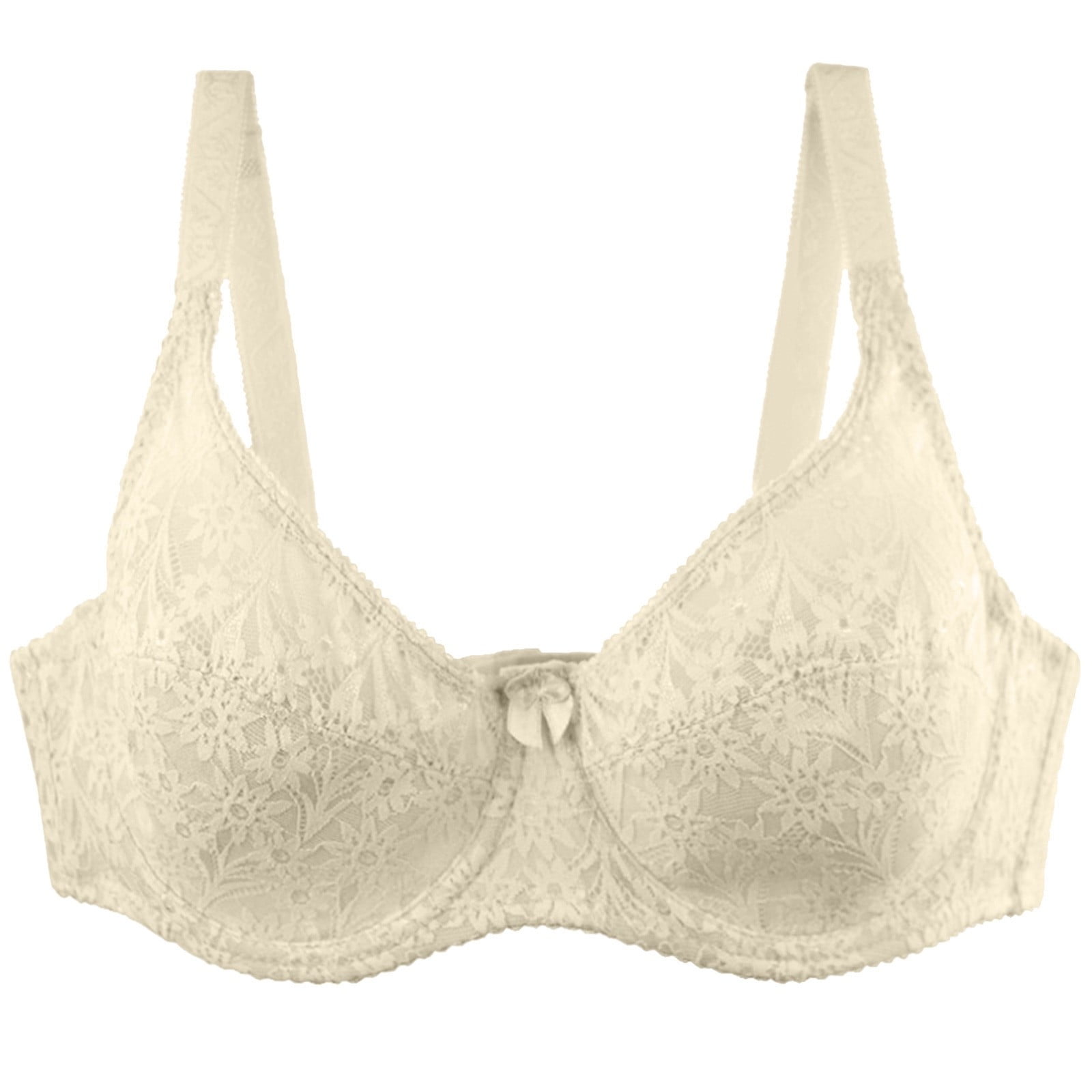 Aobny Cute Bras Plus Size Large Bust Yellow Underwire Lace Women's 75 ...