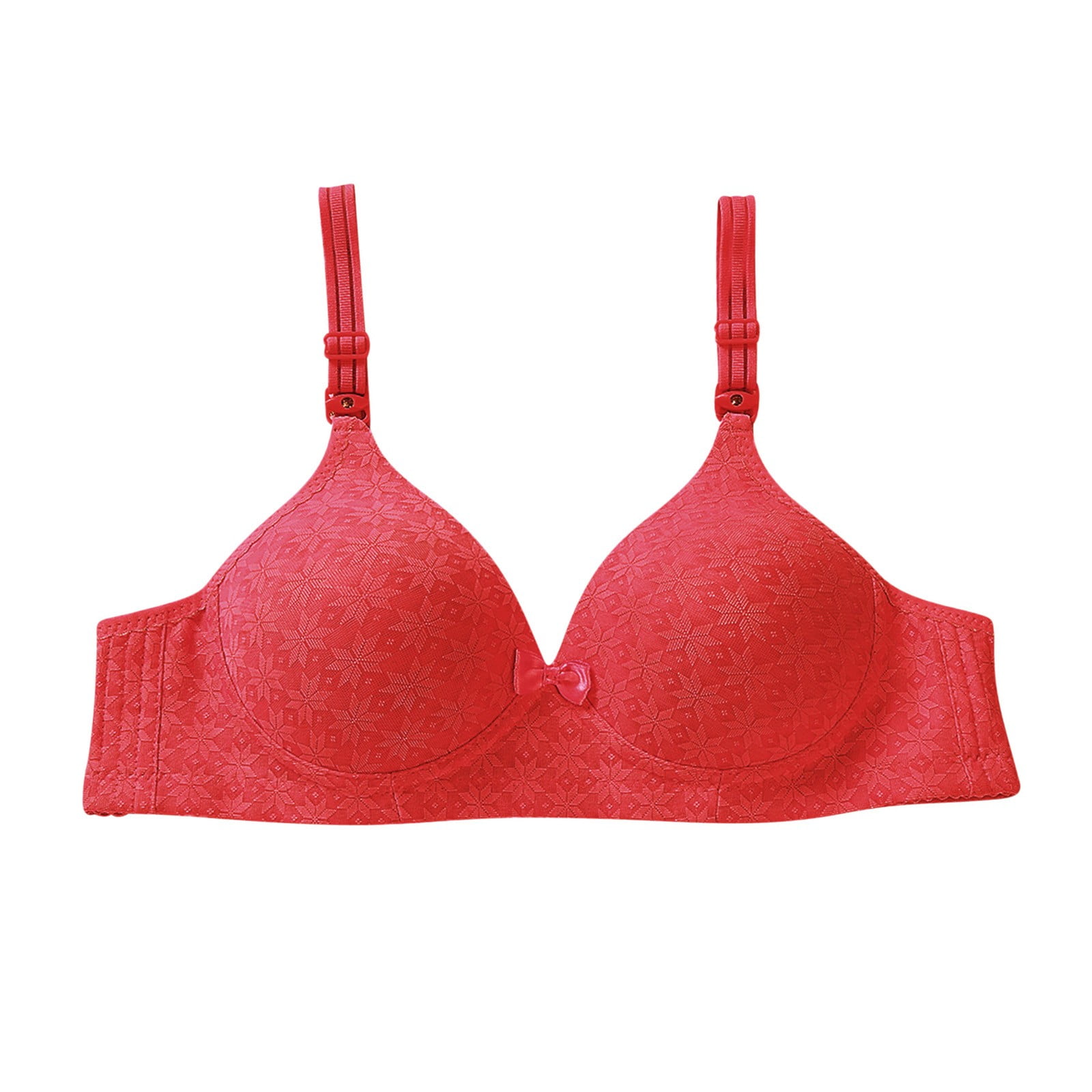 Aobny Fashion Bras for Woman Wireless Nylon Red Bras Lace Bralette ...