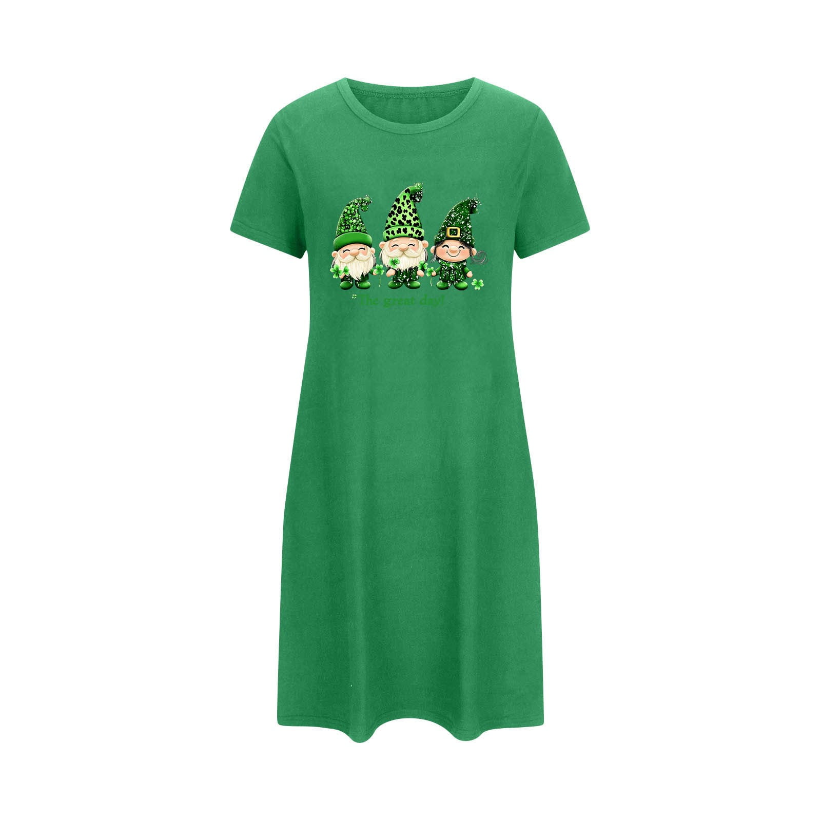 Aobny Moo Moos for Women Nightgown Clovers Plus Size Sleepwear St ...