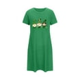 Aobny Moo Moos for Women Nightgown Clovers Plus Size Sleepwear St ...