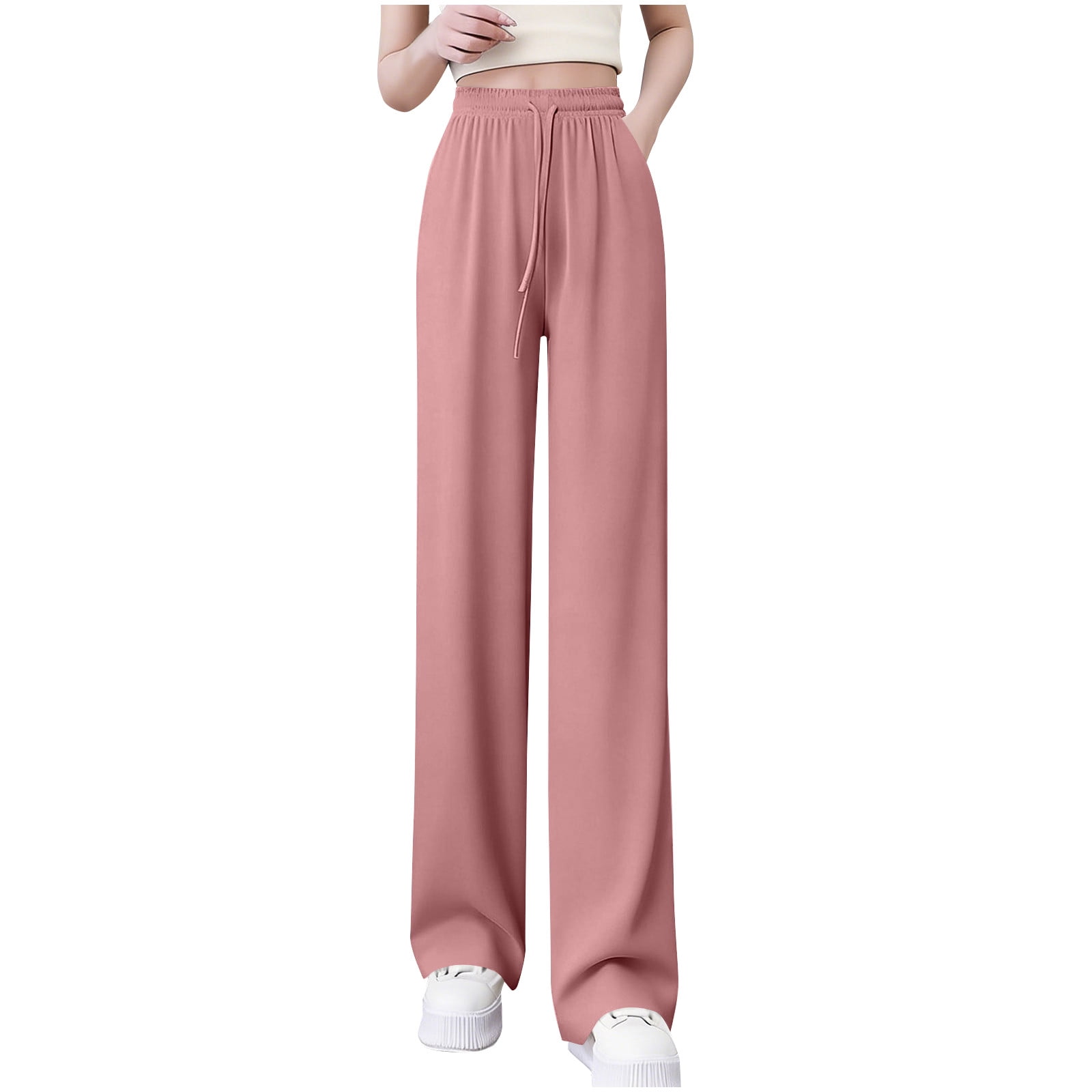 Aobny Plus Size Pajamas Women Drawstring Pants Only Lounge Pants Full ...