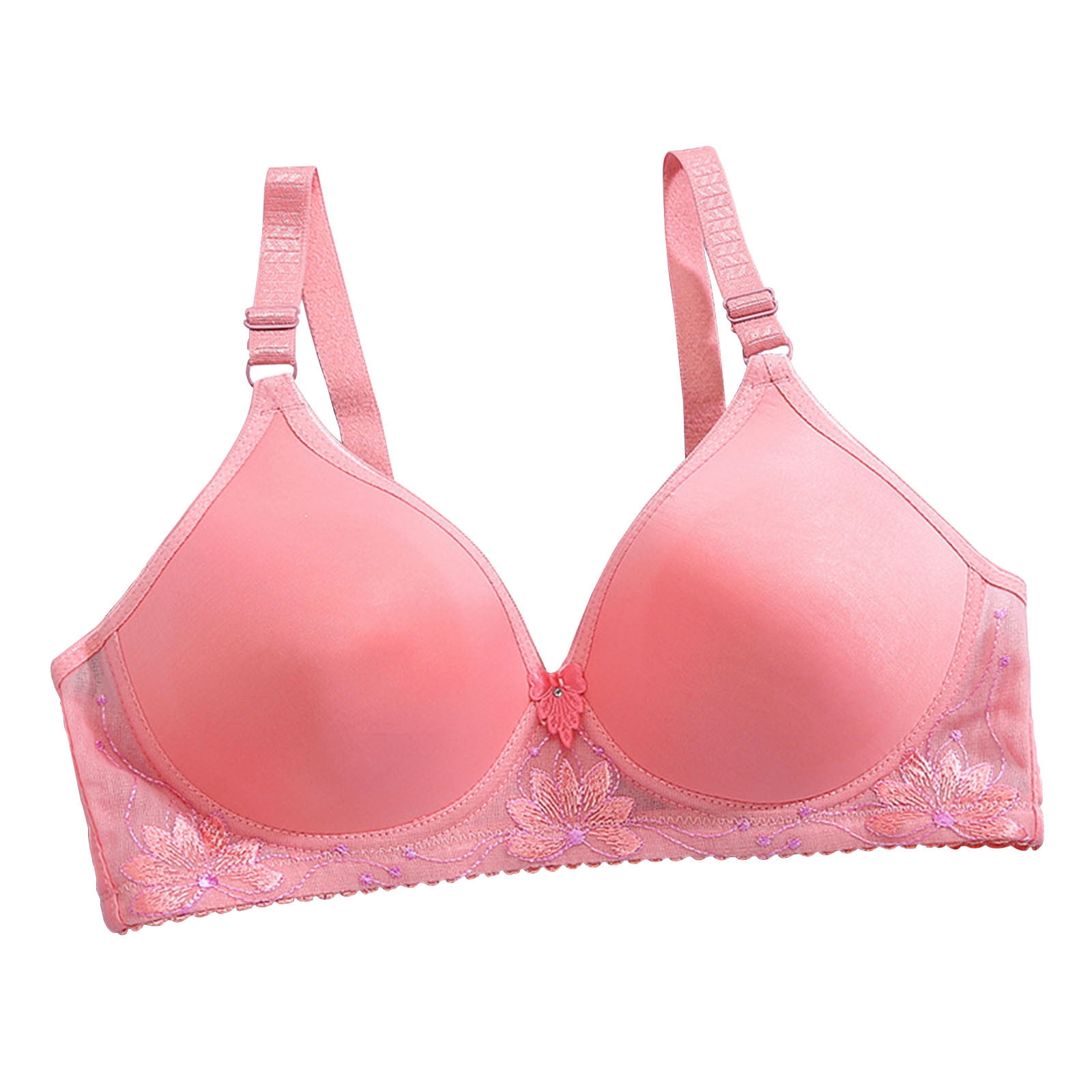 Aobny Polyester Fancy Bras for Women's Pink Minimizing Brassieres ...