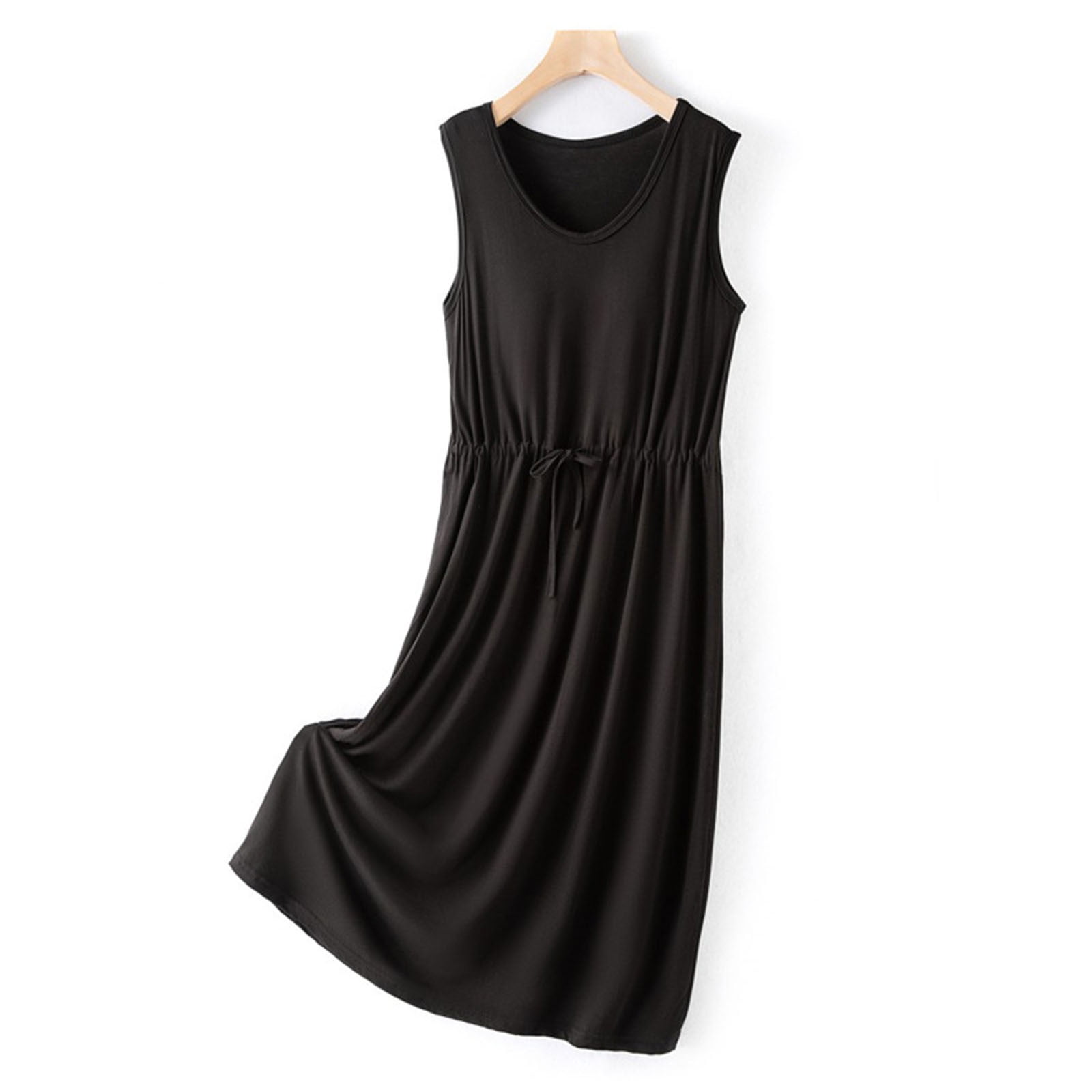 Aobny Women's V Neck With Chest Cushion Solid Color Drawstring Loose ...