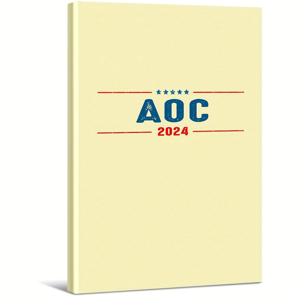 Aoc 2024 Political Campaign Poster Large Wooden Framed Wall Art Home ...