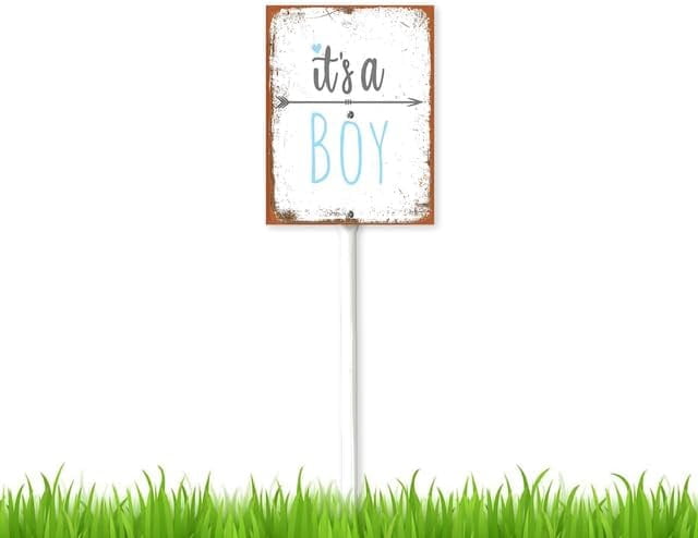 AociSuki 8 x 12 inch It's A Boy Indoor or Outdoor Lawn/Yard Sign For ...
