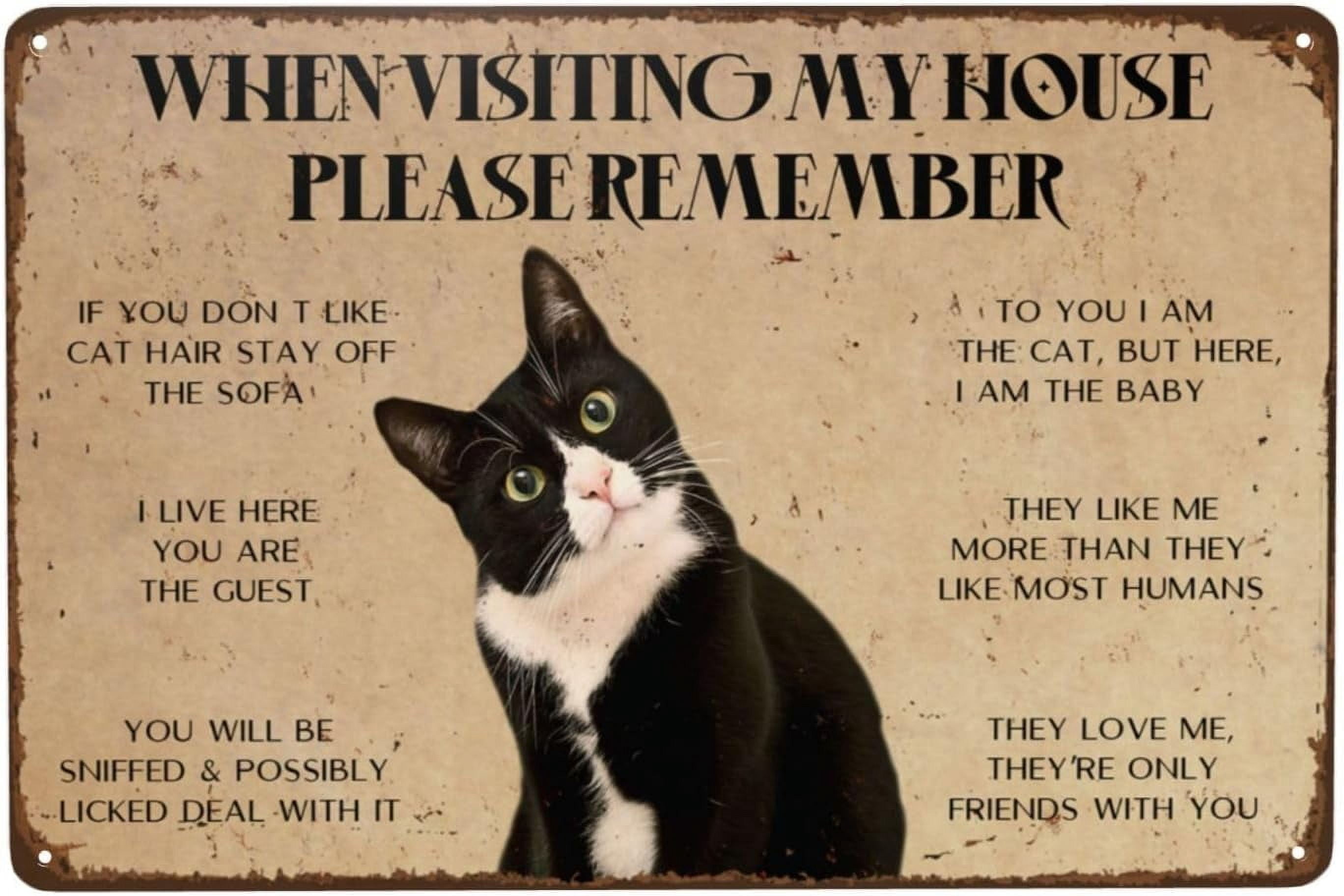 AociSuki When Visiting My House Please Remember Vintage Metal Sign ...