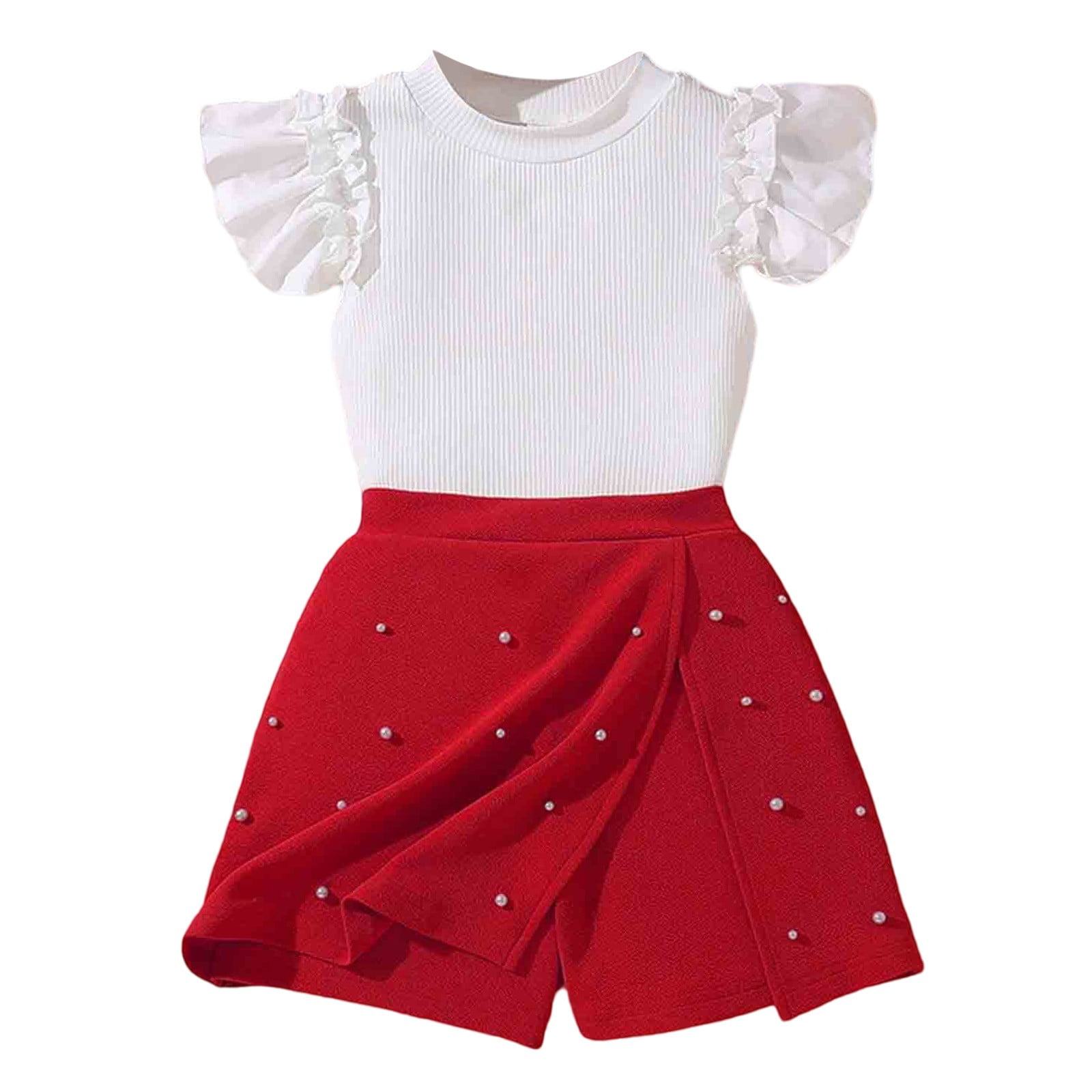 Fgnfyis Girls Outfit Sets Children Casual Skin-friendly and Comfortable ...