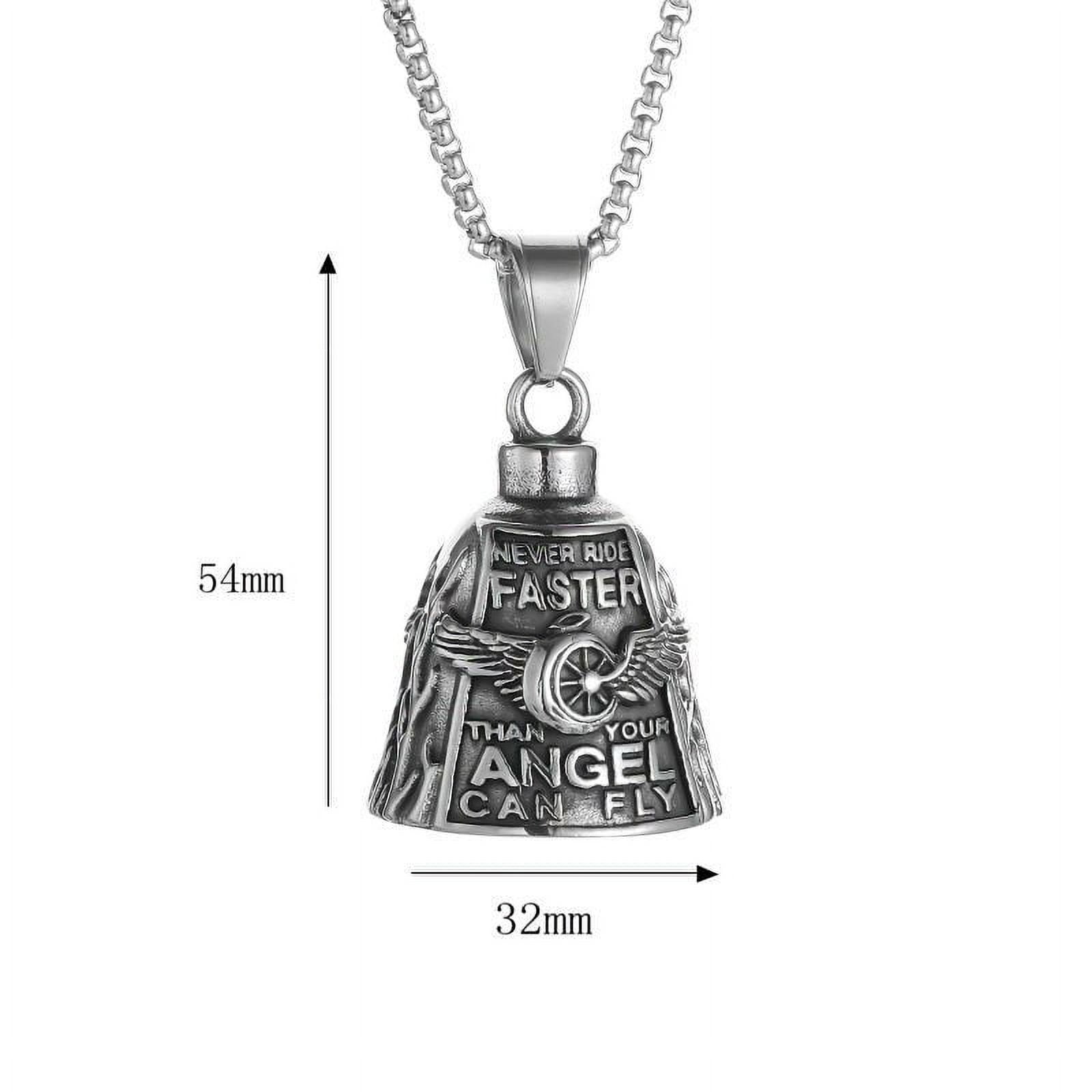 Aodebiao 1 Packs Guardian Bell Motorcycle Good Luck Charm Protective ...