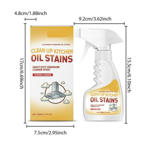 Aodebiao 1 Packs Kitchen Heavy Oil Cleaner - Heavy Duty Degreaser Cleaner Spray for Stubborn Oil ...