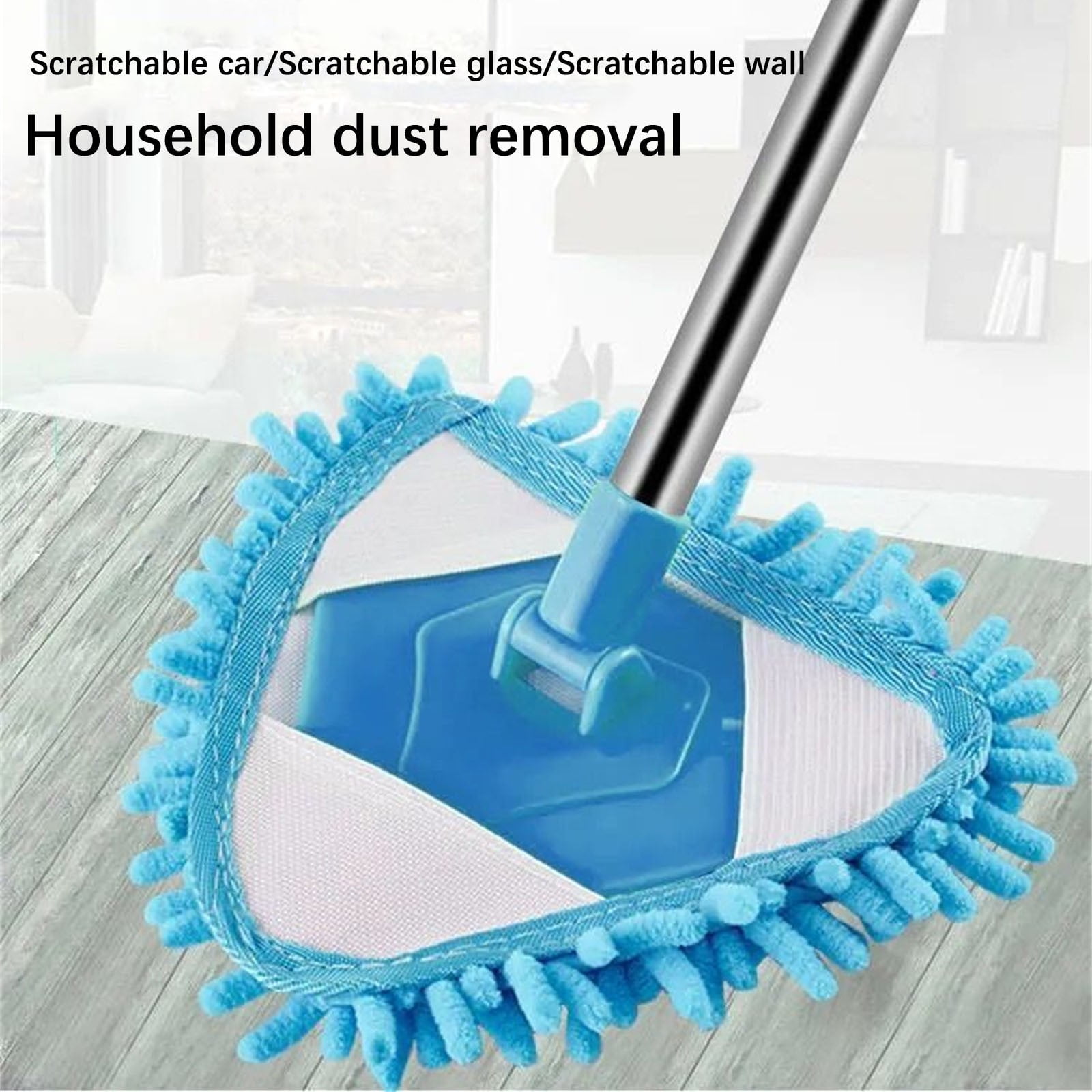 Aodebiao 180° Rotating Triangular Dusting Mop - Wet & Dry Cleaning ...