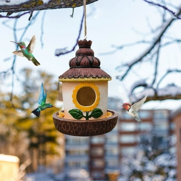 Navaris Pine Wood Small Bird Nesting Box - Suitable for Robin ...