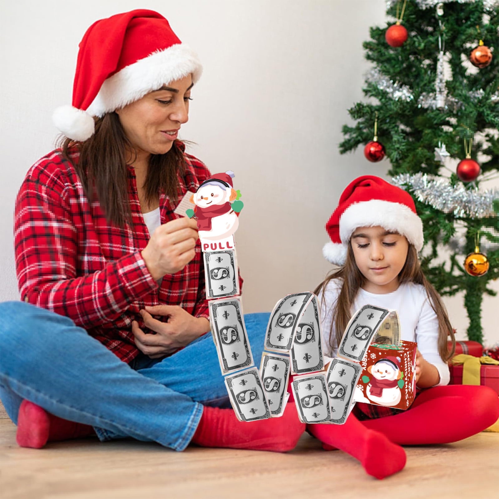 Aodebiao Christmas Money Box Pull Surprise Gift Party Game Interactive ...