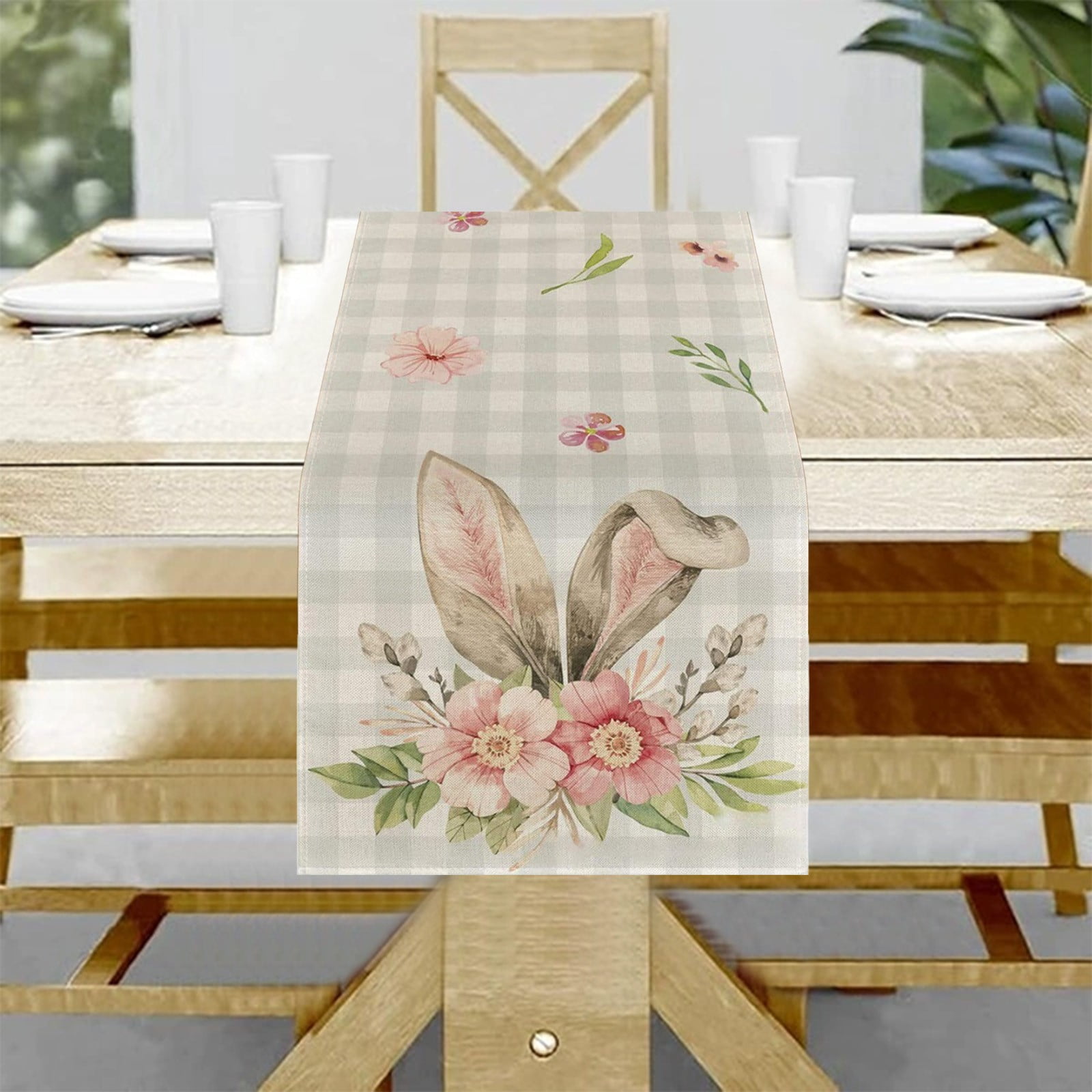 Aodebiao Current Easter Egg Table Runner - 13 x 72-Inch Easter Indoor ...