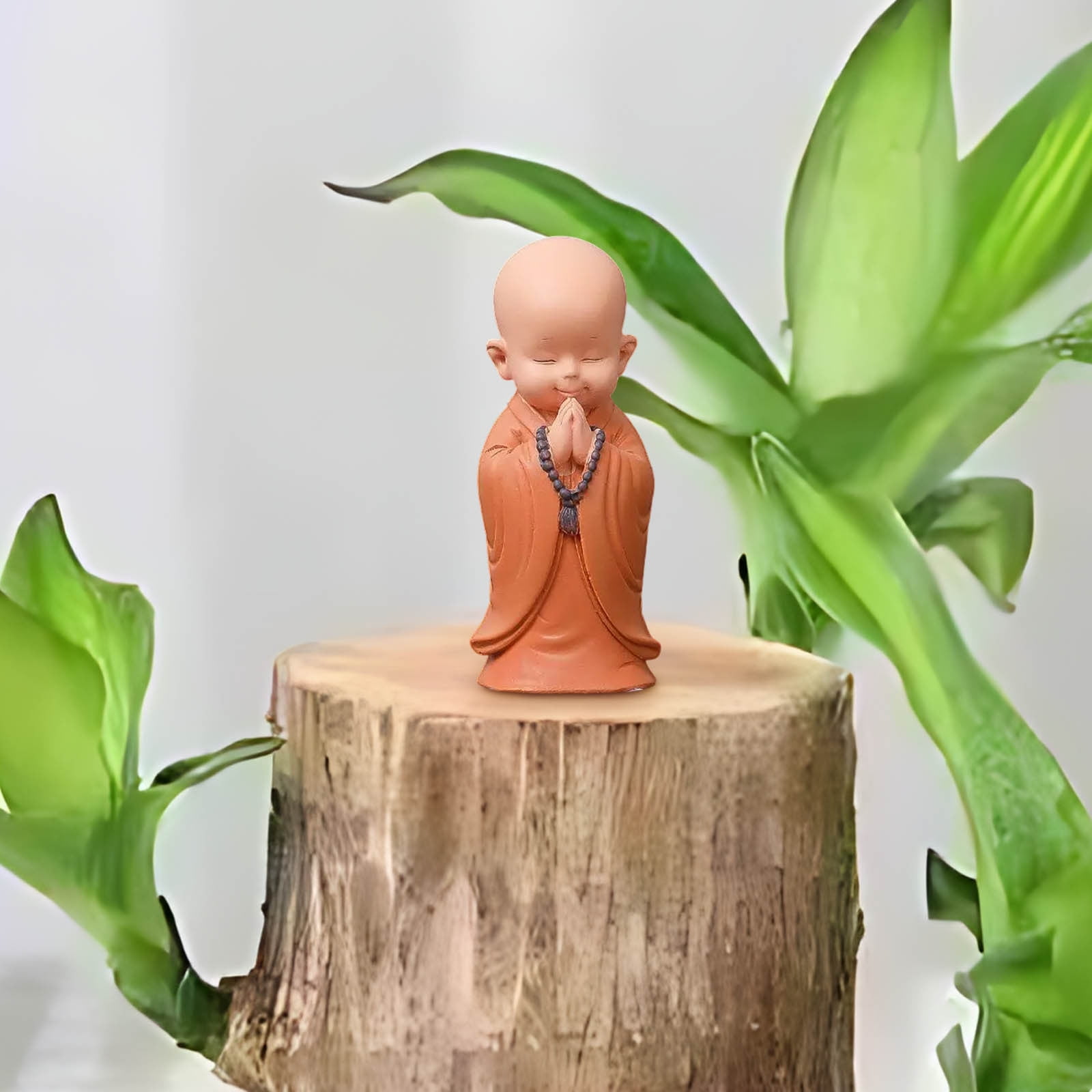 Aodebiao Cute Kung Fu Monk Statue Miniature Buddha Figurine Wise Figure ...
