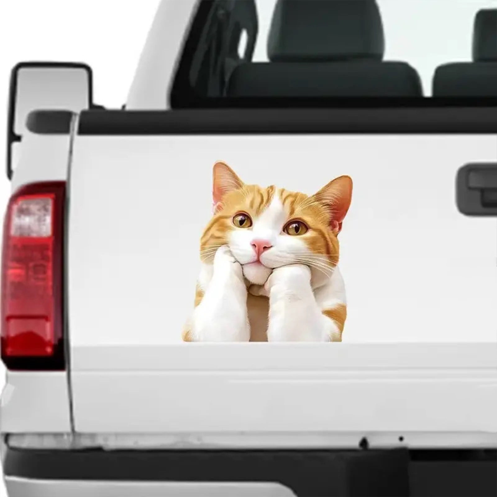 Aodebiao Cute Peeking Cat Sticker, Vinyl Funny Decal for Auto Window ...