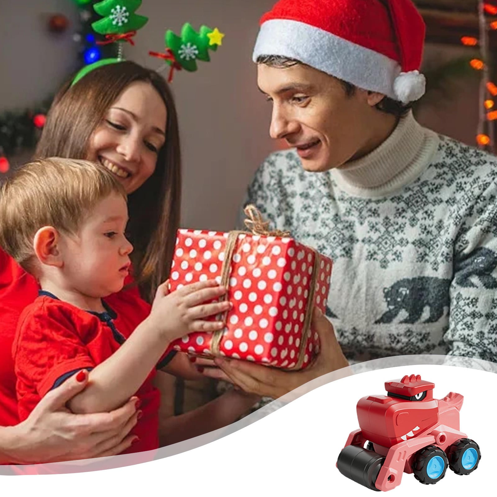 Aodebiao Dinosaur Engineering Vehicle Toy Set Inertial Construction ...