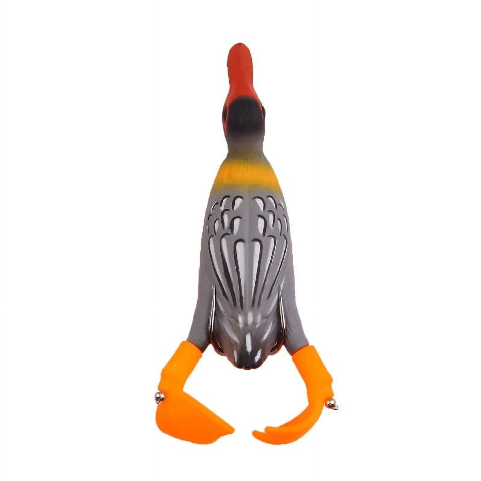 Aodebiao Double Duck Swimming Soft Fishing Lures - Realistic 3.74in ...