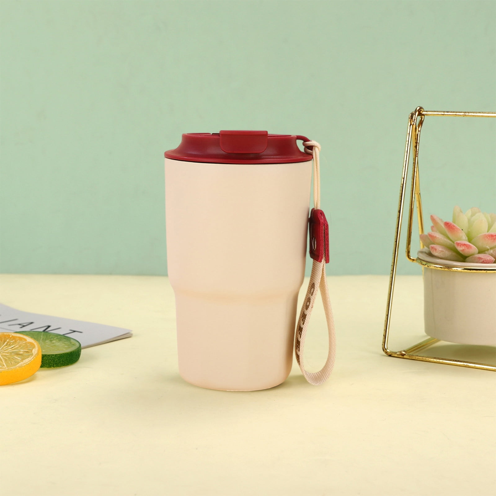 Aodebiao Double Wall Vacuum Insulated Stainless Steel Coffee Cup with ...