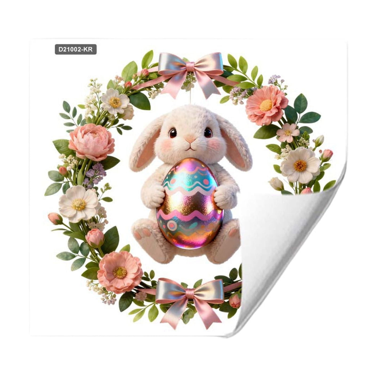 Aodebiao Easter Window Clings Decorations - 1pcs Easter Egg Window ...