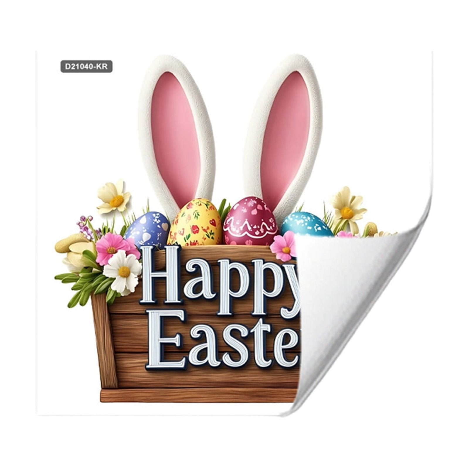 Aodebiao Easter Window Clings Decorations - 1pcs Easter Egg Window ...