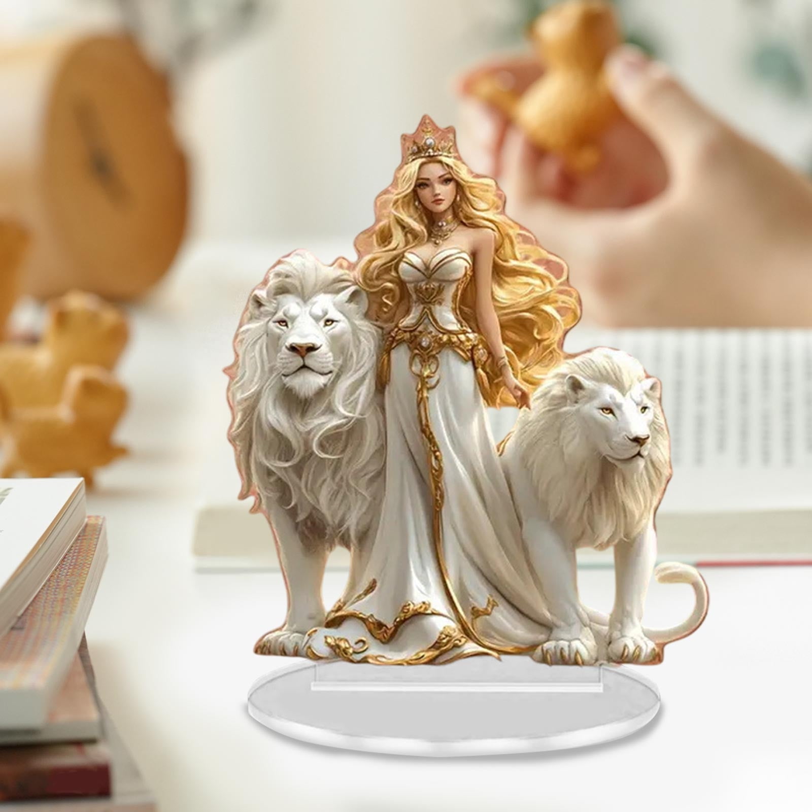 Aodebiao Fairies Acrylic Tabletop Art Display Stand Modern Décor for ...