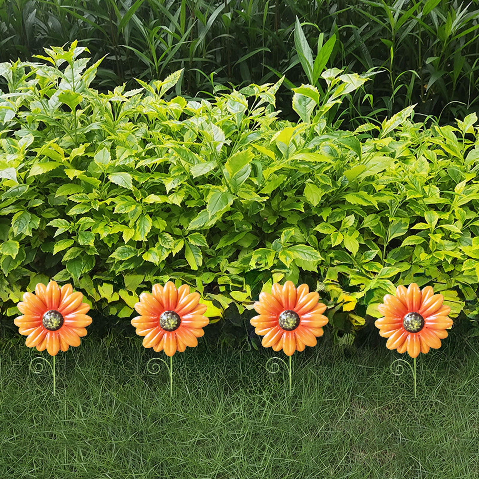 Aodebiao Floral Garden Stakes Art Decor Outdoor Flower Stick for Flower ...