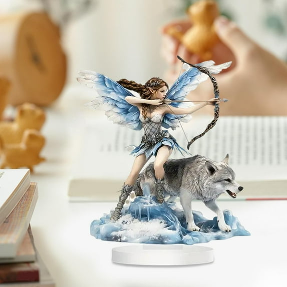 Aodebiao The Flower Angel Acrylic Tabletop Art Display Stand Modern ...