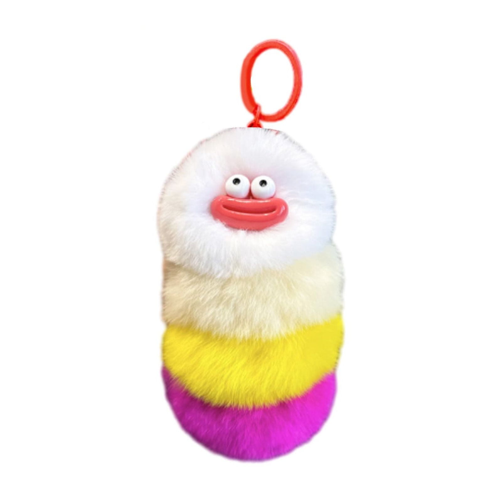 Aodebiao Fluffy Plush Keychain Pendant - Soft & Cute Car Keychain Charm ...