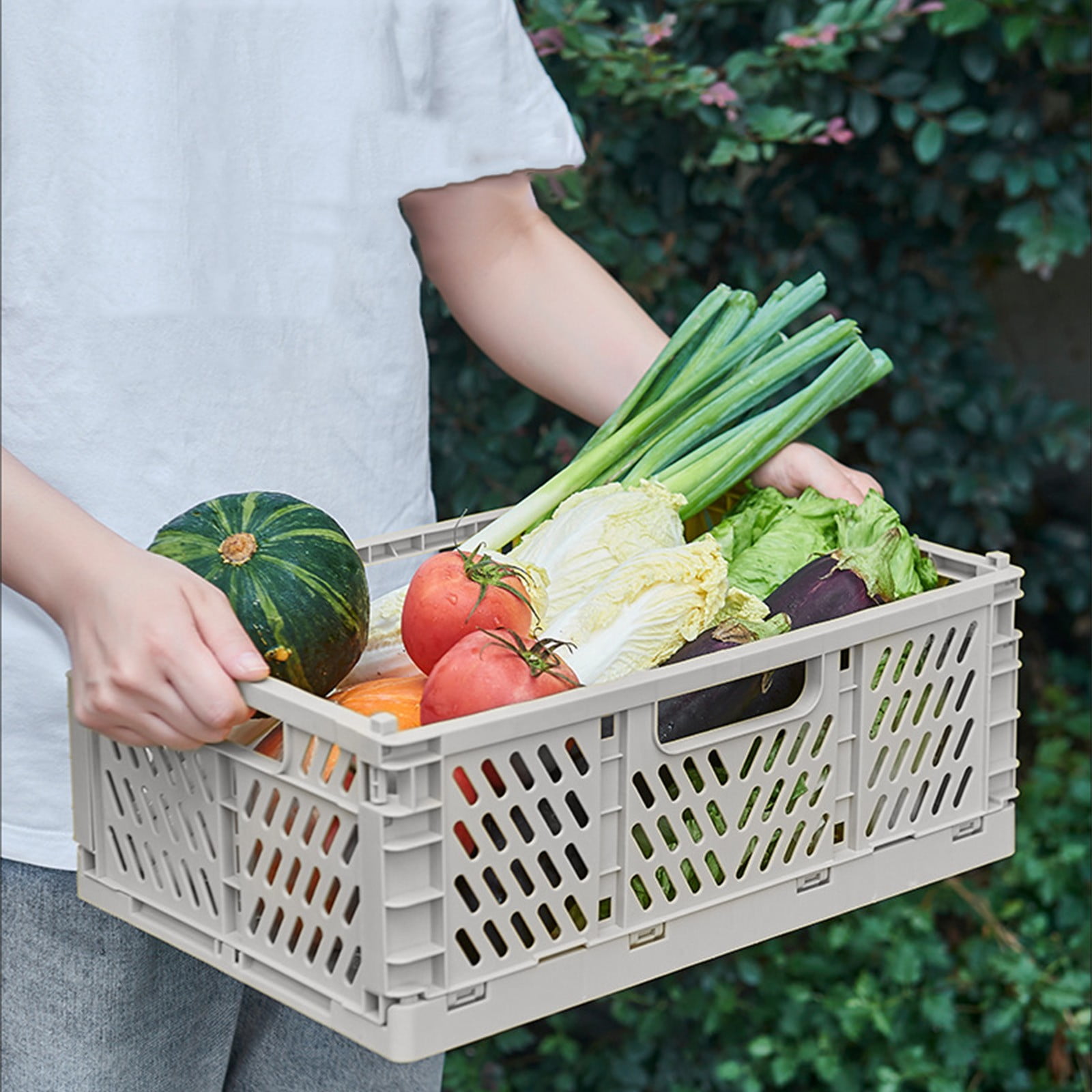 Aodebiao Foldable Plastic Baskets for Organizing and Storage ...