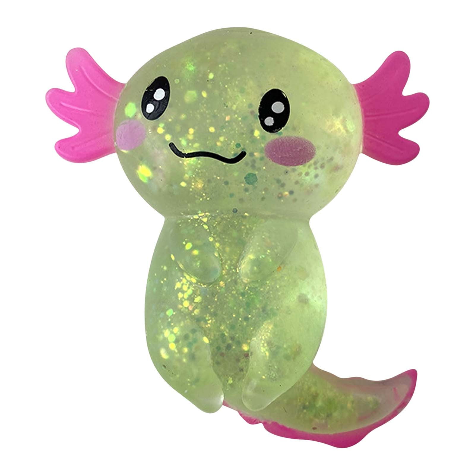 Aodebiao Glitter Axolotl Stretchy Fidget Toy for Stress Relief ...