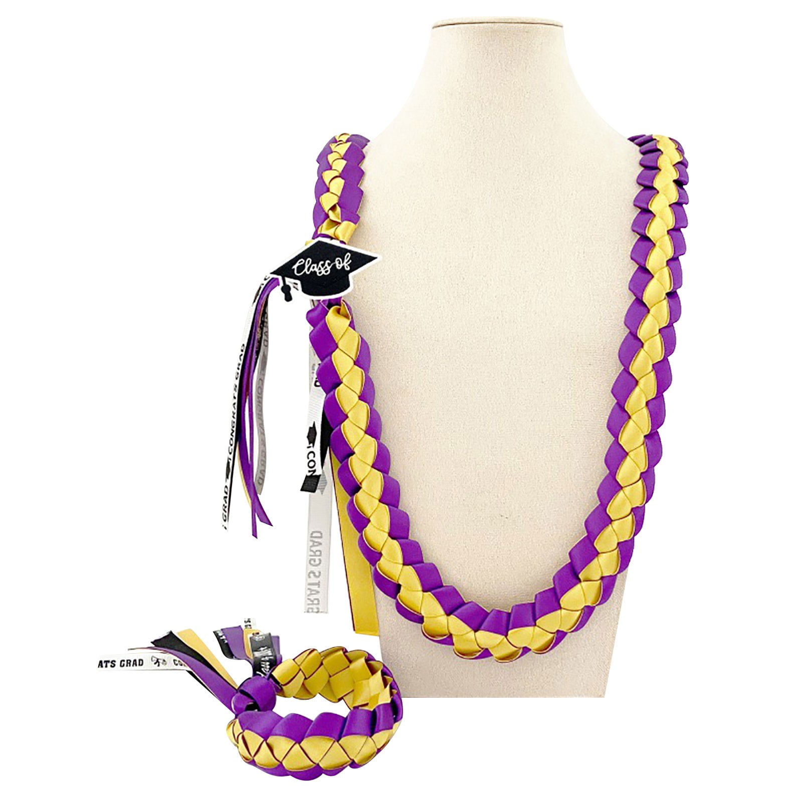 Aodebiao Graduation Ribbon Leis, Graduation Decor with Honor Cord Class ...