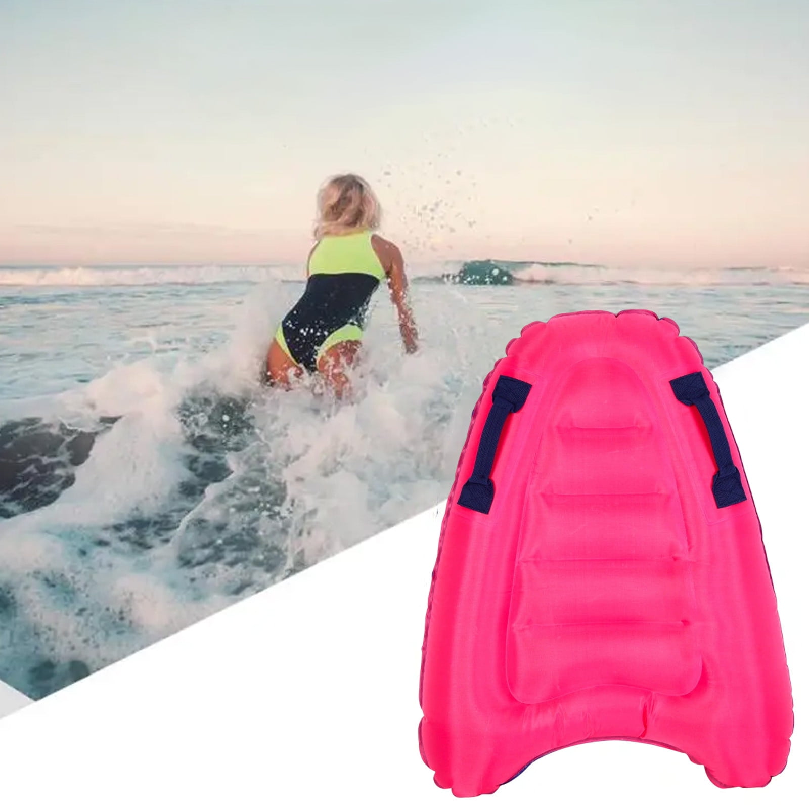 Aodebiao Inflatable Surf Body Board with Handles, Inflatable Surfboard ...