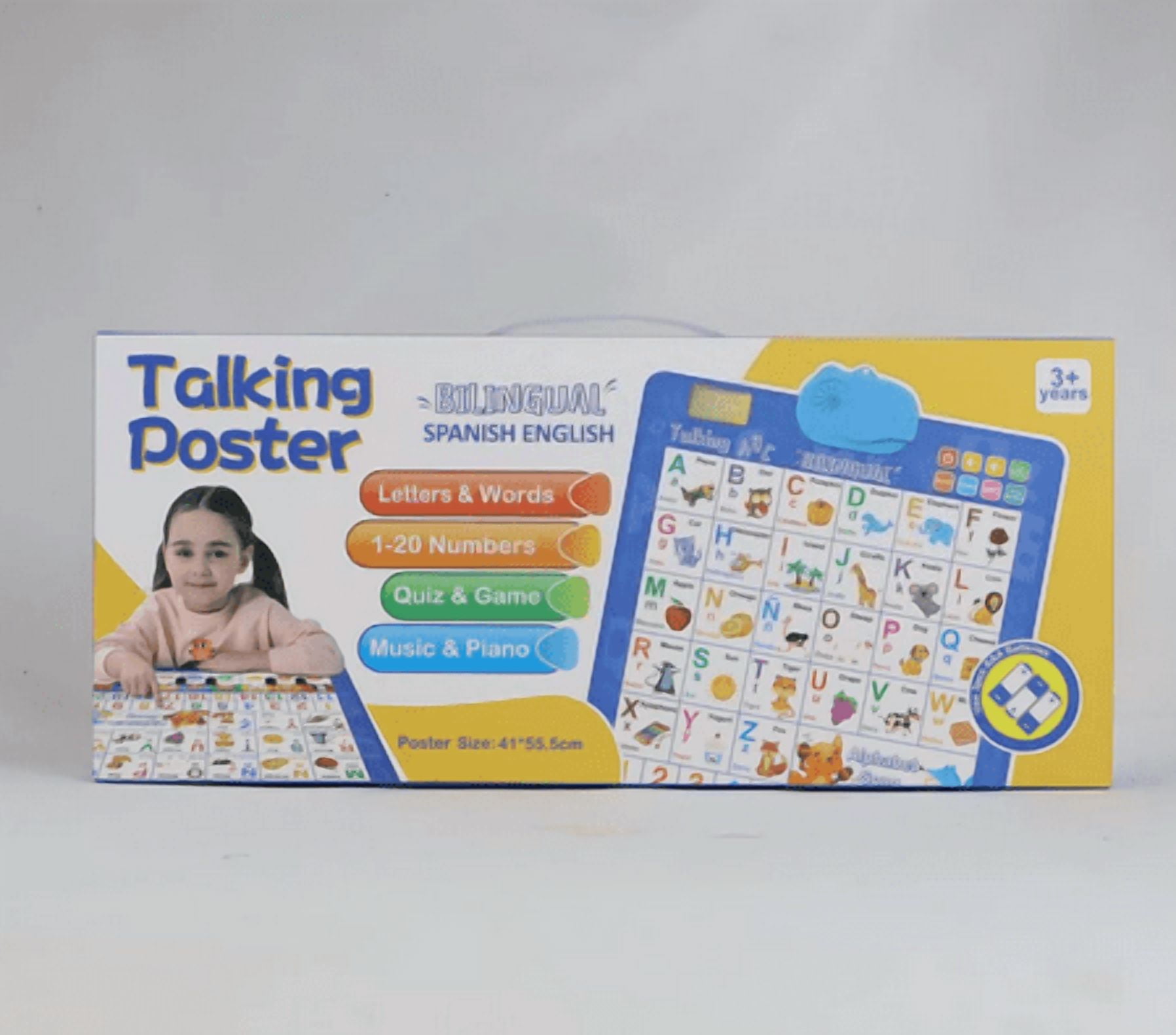 Aodebiao Interactive Talking Poster Bilingual Learning Wall Chart for ...