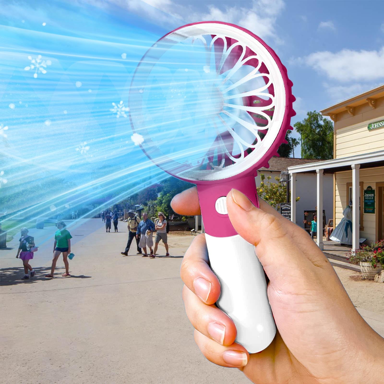 Aodebiao Mini Portable Fan, Small and Powerful, Cute Design Speed ...