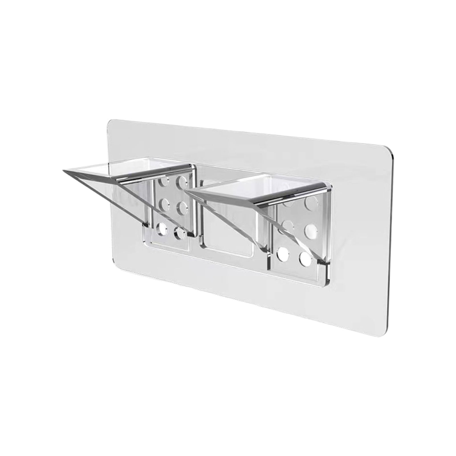 Aodebiao No-Drill Partition Bracket Heavy Duty Adhesive Shelf Support ...
