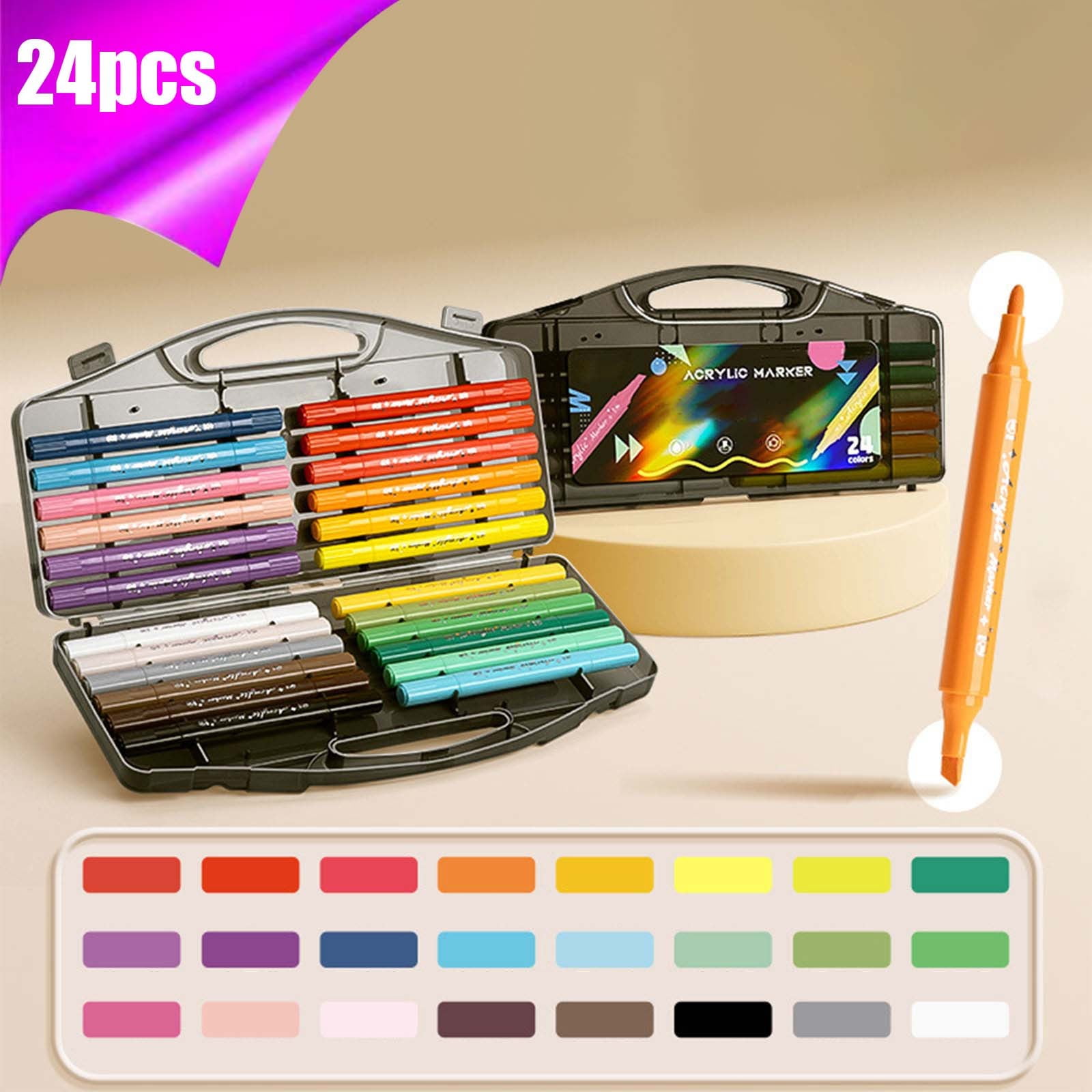 Aodebiao Pack Watercolor Brush Pens Combo Pack, Double Ended Watercolor ...