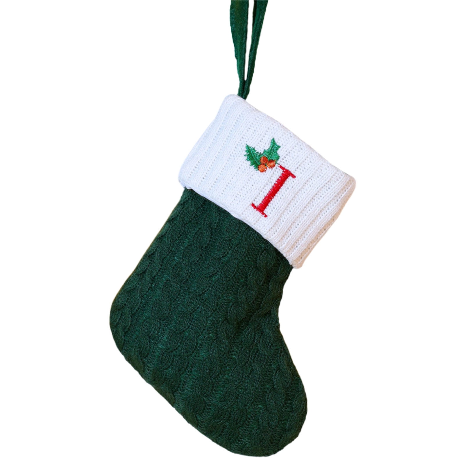 Aodebiao Personalized Christmas Stocking Initial Letter Knit Sock ...