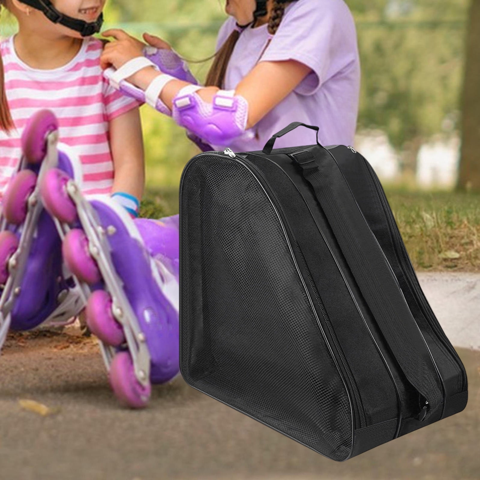 Aodebiao Roller Skate Bag, Breathable Ice Skate Bags with Adjustable ...